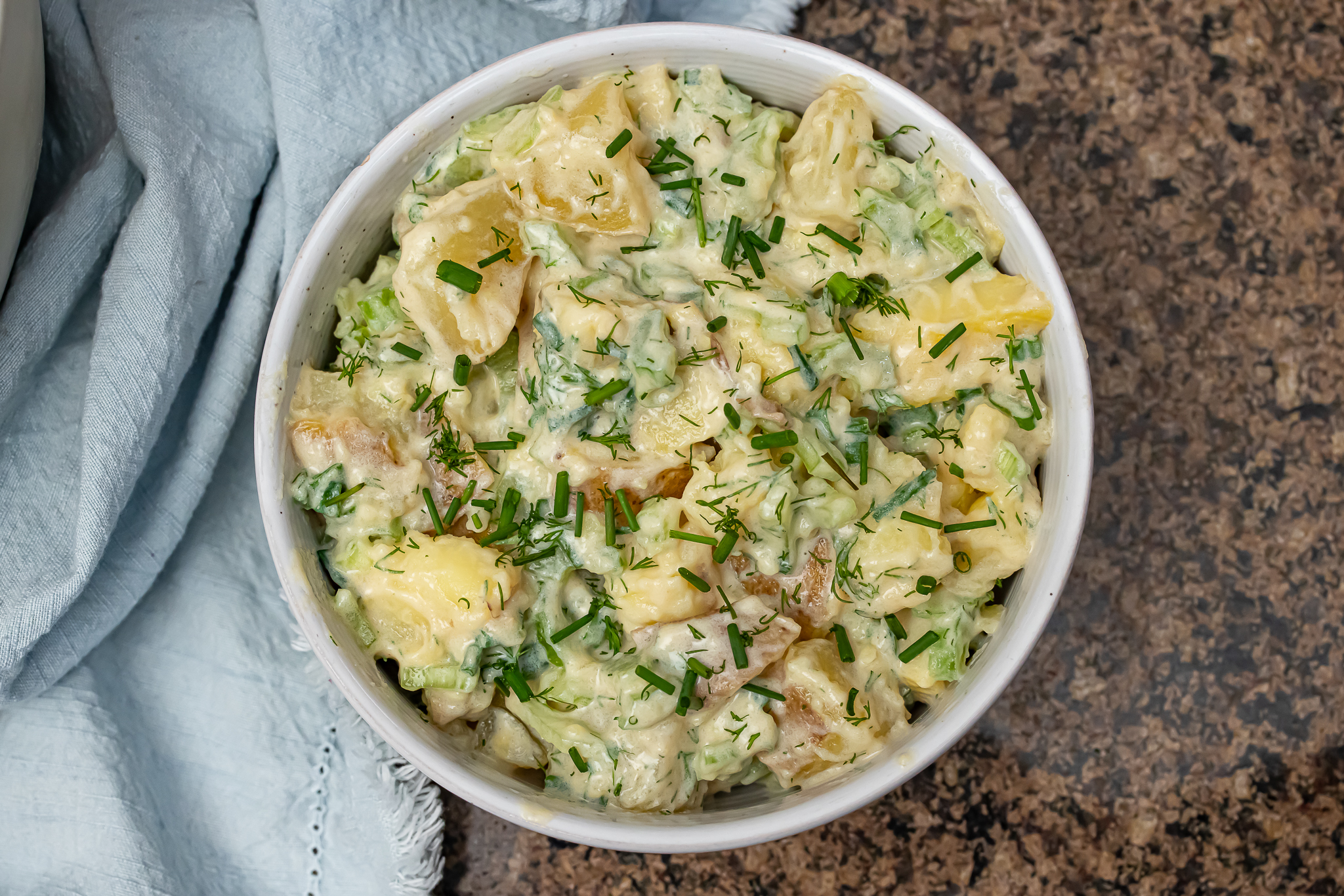 Whole Food Plant Based Potato Salad (Oil-Free)