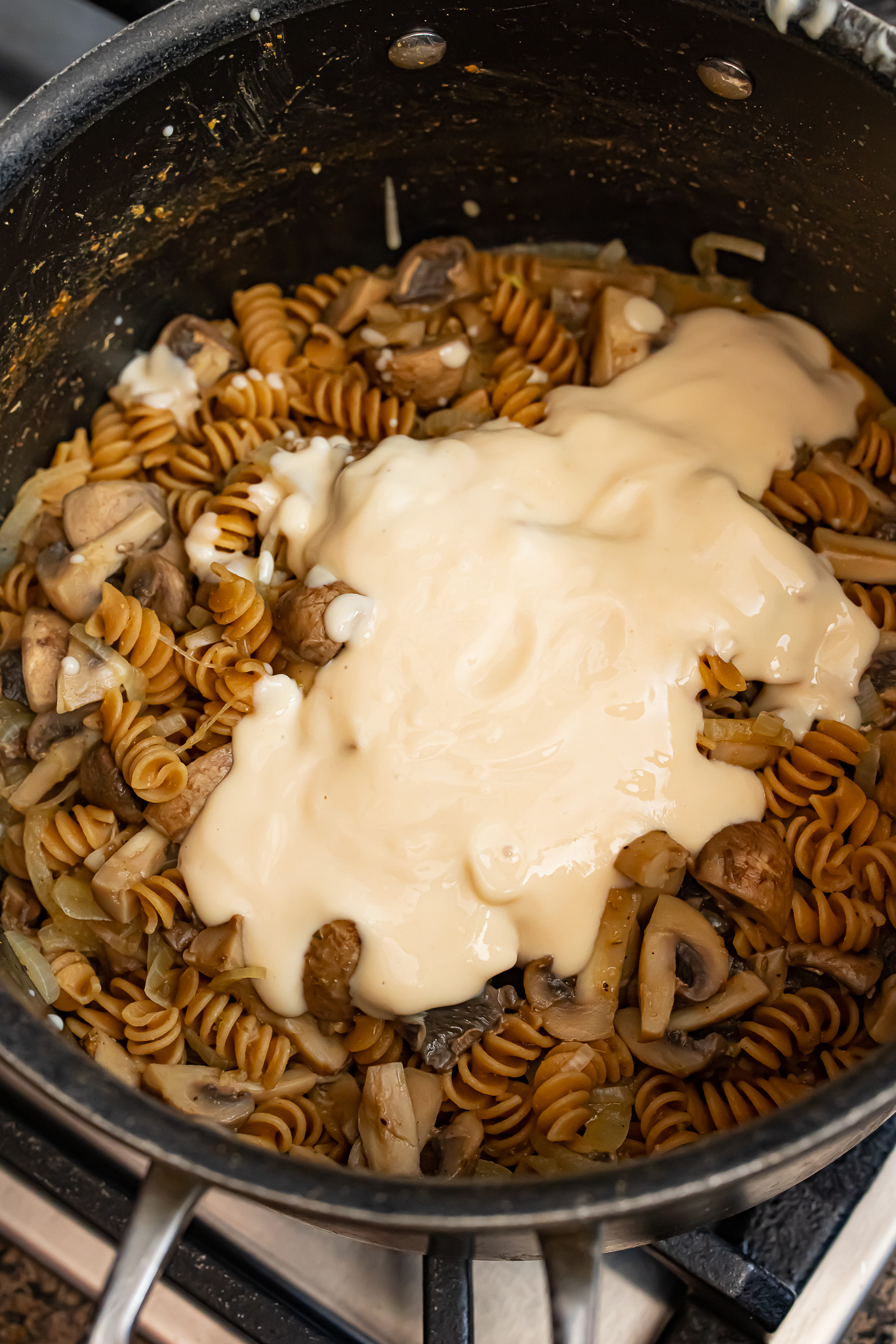 Creamy Mushroom Stroganoff (Low Fat + Oil-Free!)