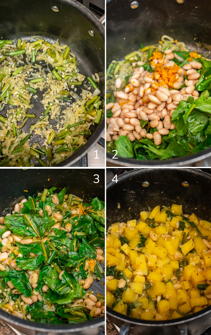 Golden Beet Beans and Greens